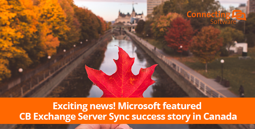 マイクロソフト、カナダでのCB Exchange Server Sync成功事例を紹介