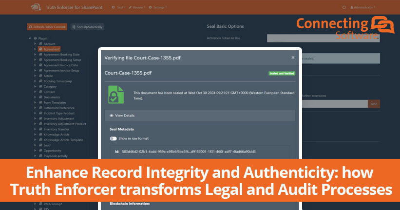 Integrity and Authenticity in Legal and Audit Processes