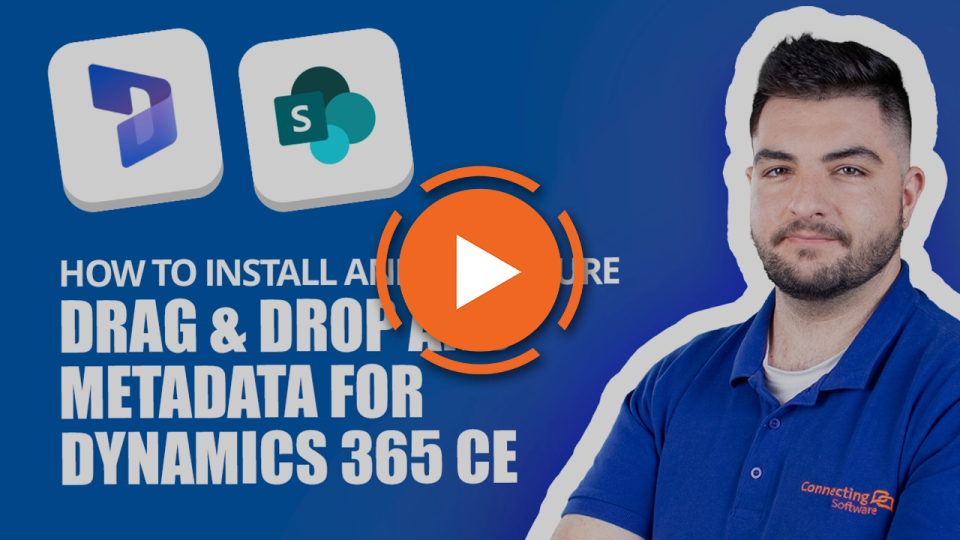 Arrastar e largar e metadados para Dynamics 365 Recursos CE ...